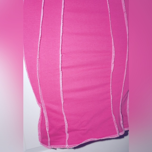 Dresses | Nwt Pretty Little Thing Shape Fuschia Contrast Seam Detail ...